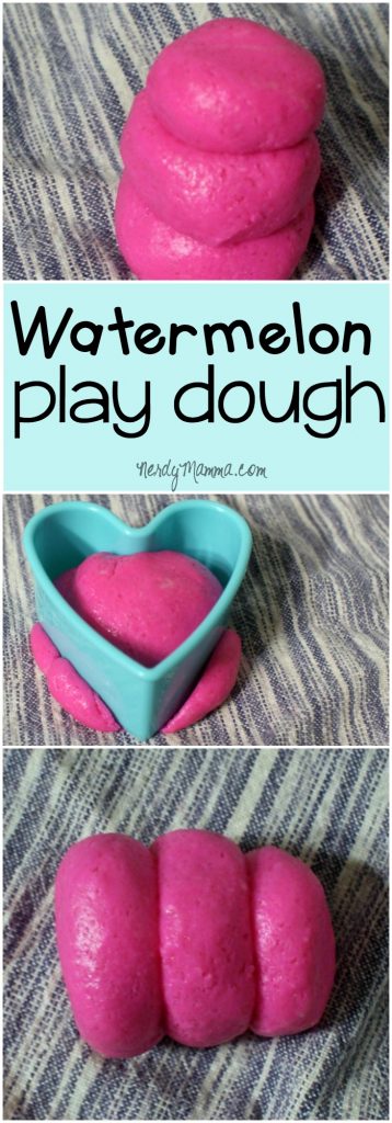 Watermelon Play Dough Recipe