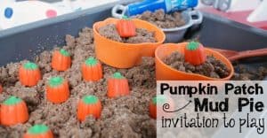 Pumpkin Patch Mud Pie Invitation to Play