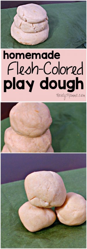 Easy Homemade Flesh-Colored Play Dough