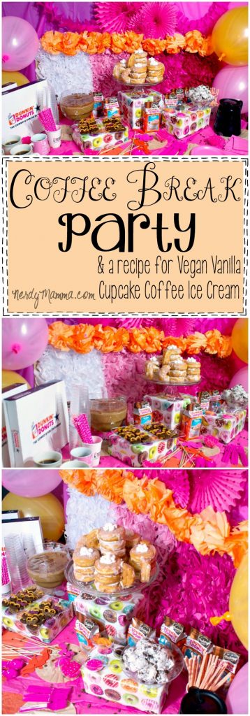 Coffee Break Party & a Recipe for Vegan Cupcake Coffee Ice Cream ...