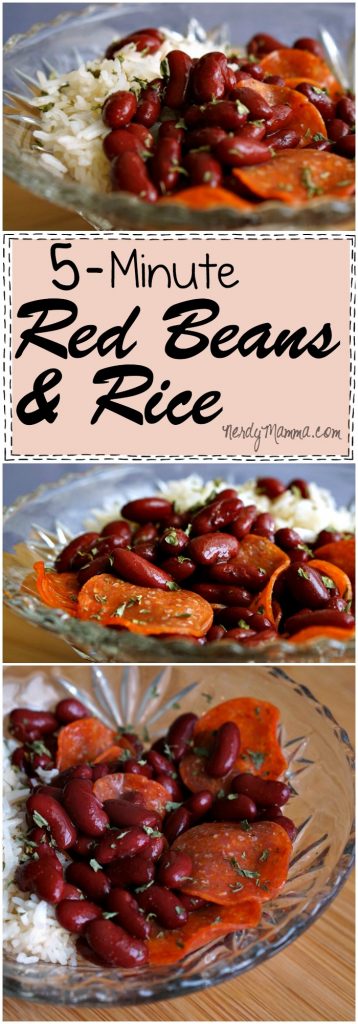 5-Minute Red Beans & Rice Recipe - Nerdy Mamma