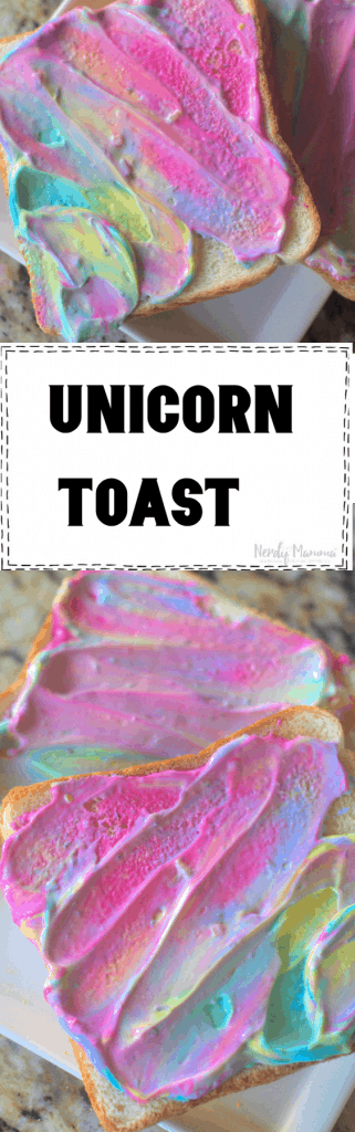 Breakfast Unicorn Toast - Nerdy Mamma