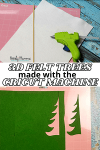 3D Felt Trees Made With The Cricut Machine - Nerdy Mamma