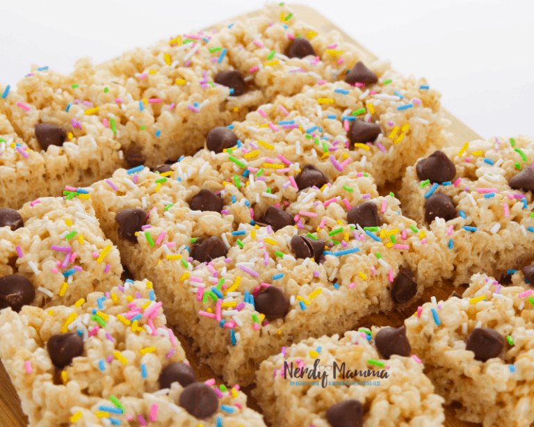 Rainbow Emoji Poop Rice Krispies - Nerdy Mamma