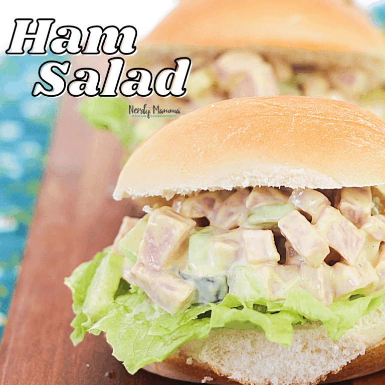 Ham Salad Recipe - Cheap Ham Recipe - Nerdy Mamma