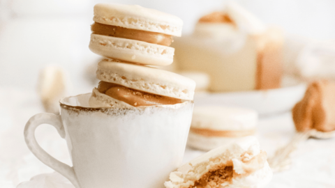 Cookie Butter Macarons - Nerdy Mamma