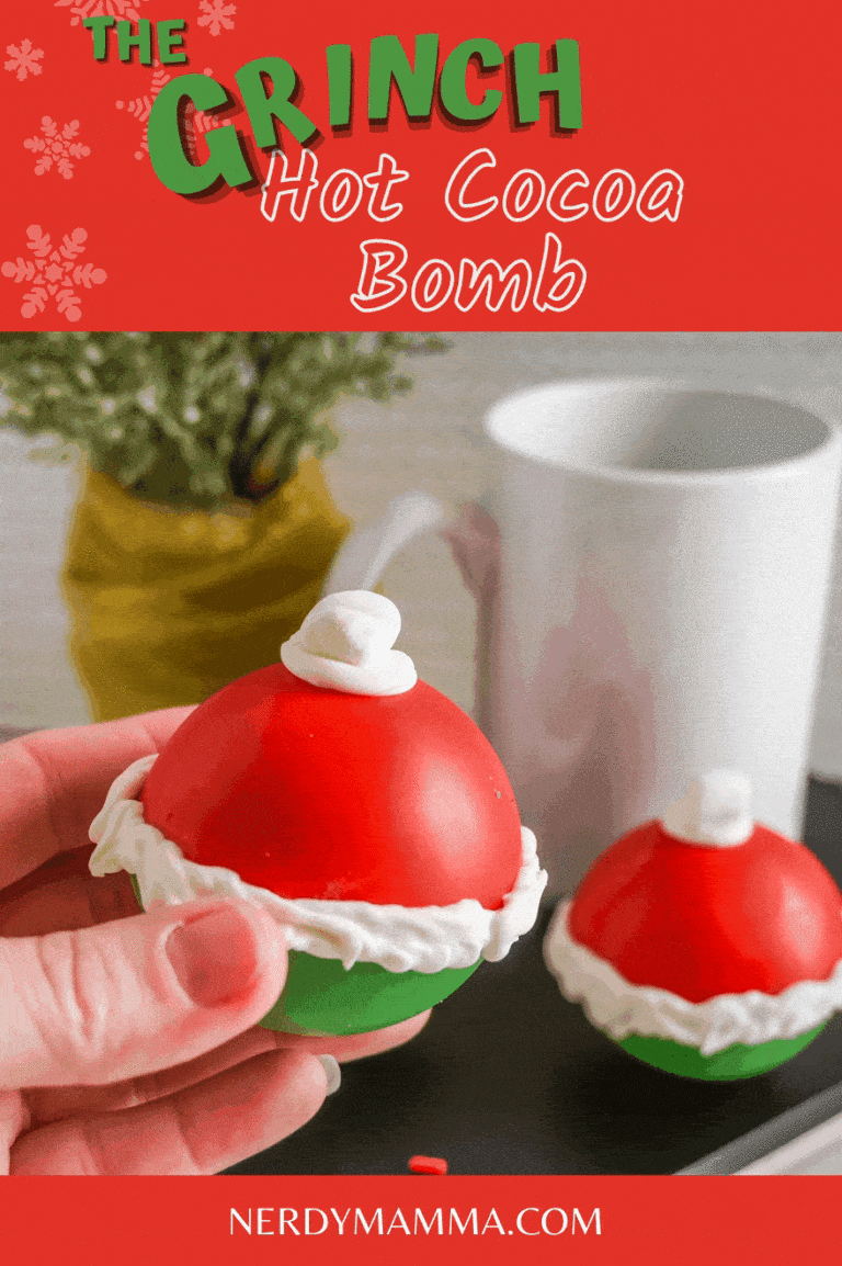 Grinch Hot Cocoa Bombs Recipe - Nerdy Mamma