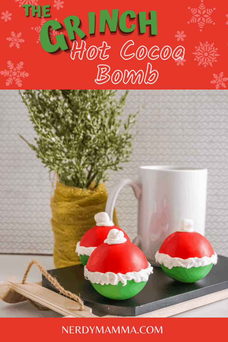 Grinch Hot Cocoa Bombs Recipe - Nerdy Mamma