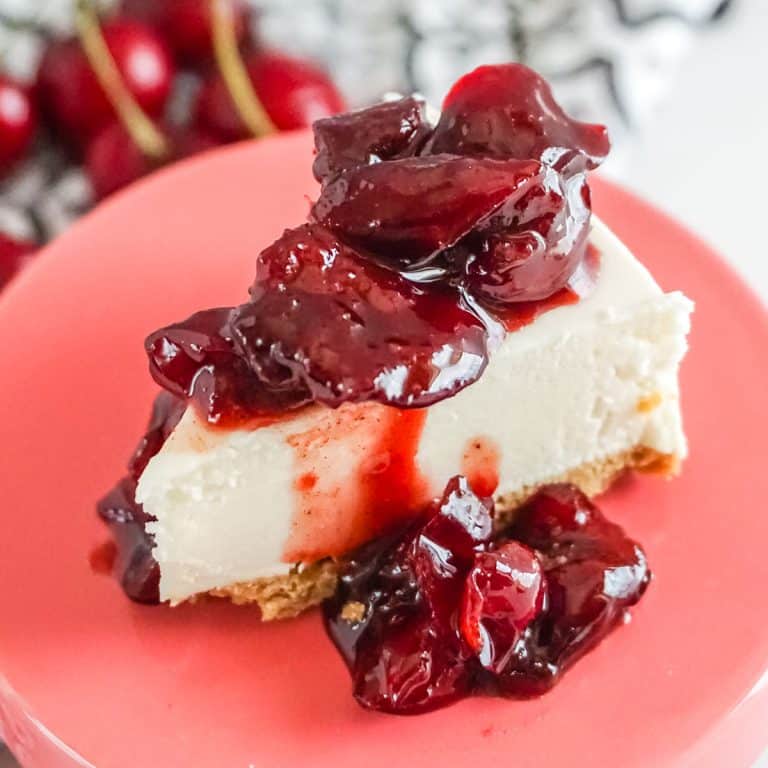 Cherry Cheesecake Topping - Simple Cheesecake Topping Sauce - Nerdy Mamma