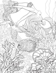 14 Free Magical Mermaid Coloring Pages - Nerdy Mamma