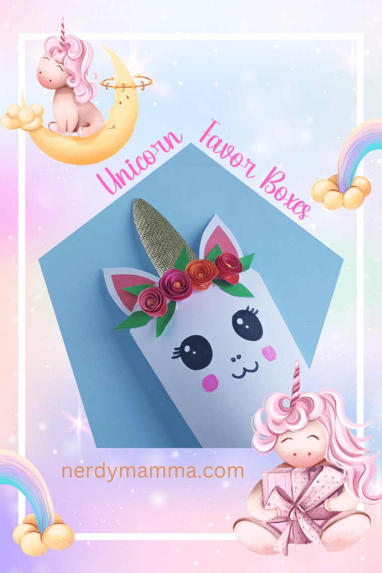 Unicorn Favor Boxes - Nerdy Mamma