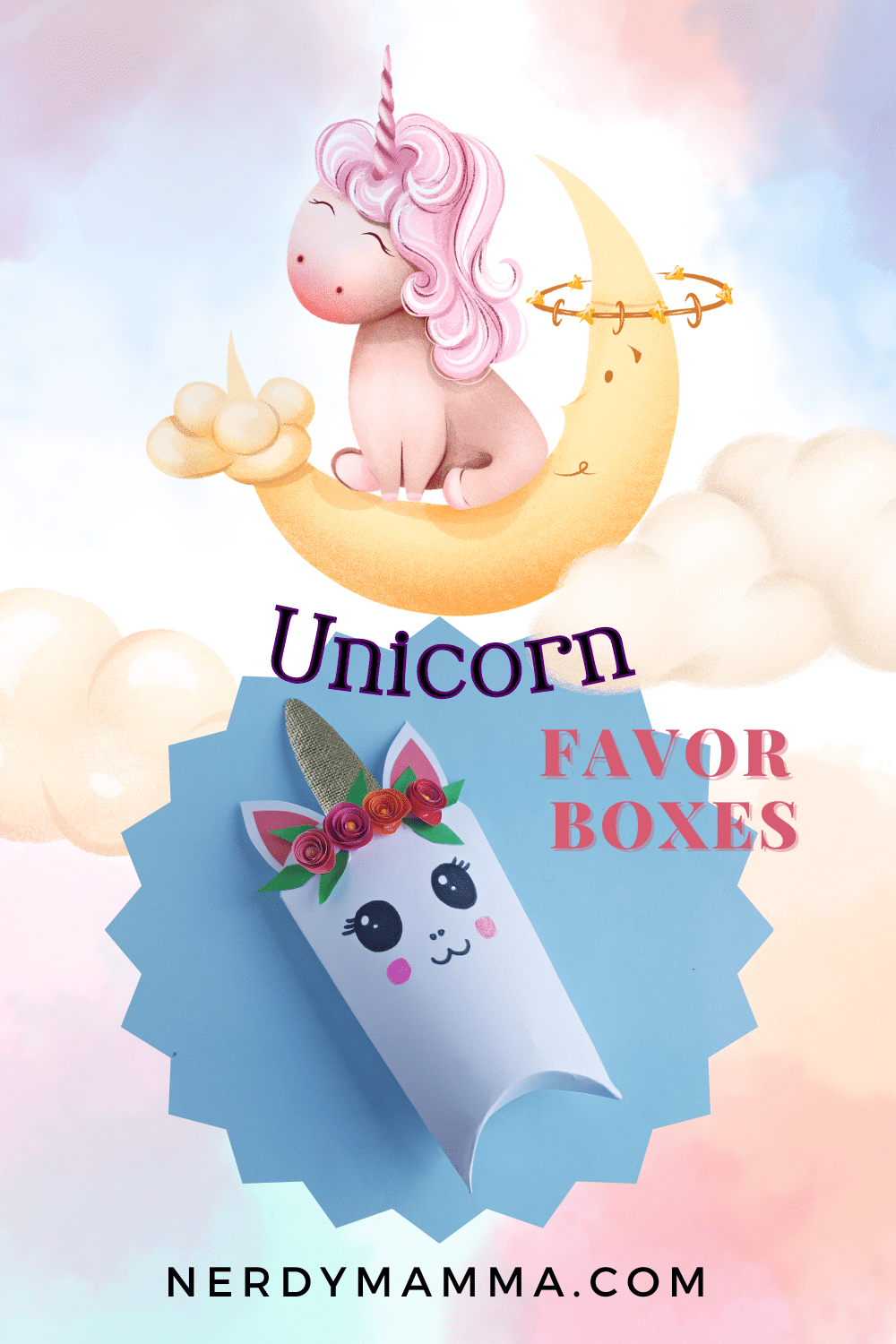 Unicorn Favor Boxes - Nerdy Mamma