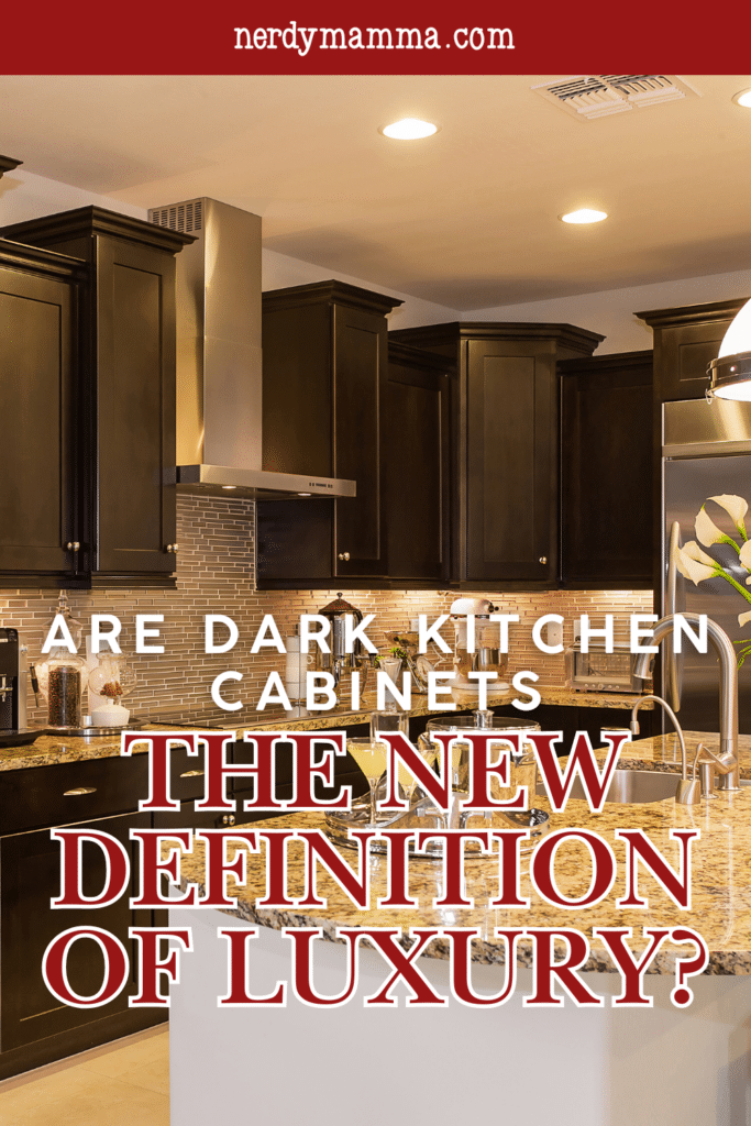 Are Dark Kitchen Cabinets the New Definition of Luxury? - Nerdy Mamma